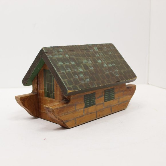 Vintage | Accents | Vintage Handpaintedhandcrafted Wood Noahs Ark ...